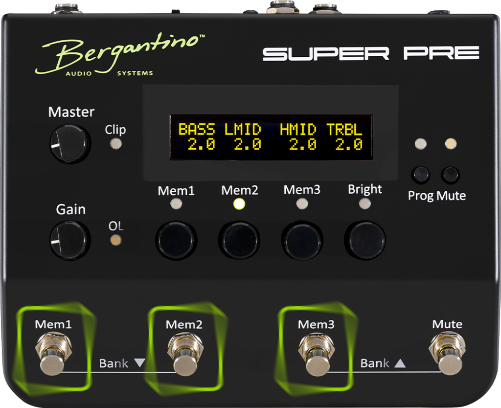 Bergantino Super Preamp Bass Pedal - Bass Gear Direct